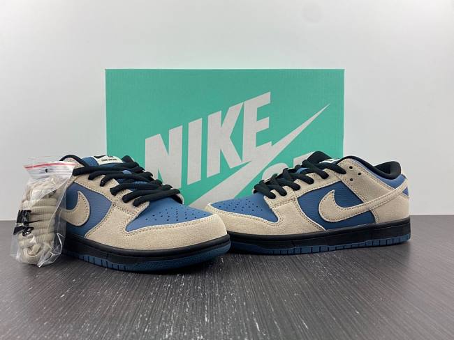Nike SB Dunk Low Light Cream Thunderstorm BQ6817-200 - katehub