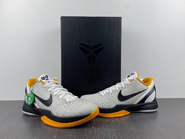 Kobe 6 Protro Playoff Pack White Del Sol CW2190-100 - katehub