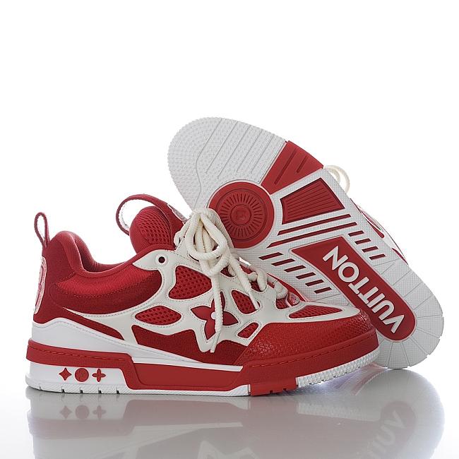 Louis Vuitton LV Skate Sneaker Red White 1AARS5 - katehub