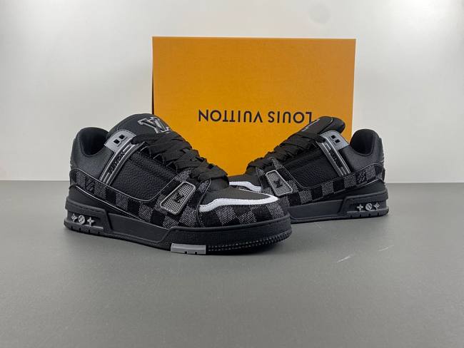 Louis Vuitton LV Trainer Checkerboard Black Original Version - katehub